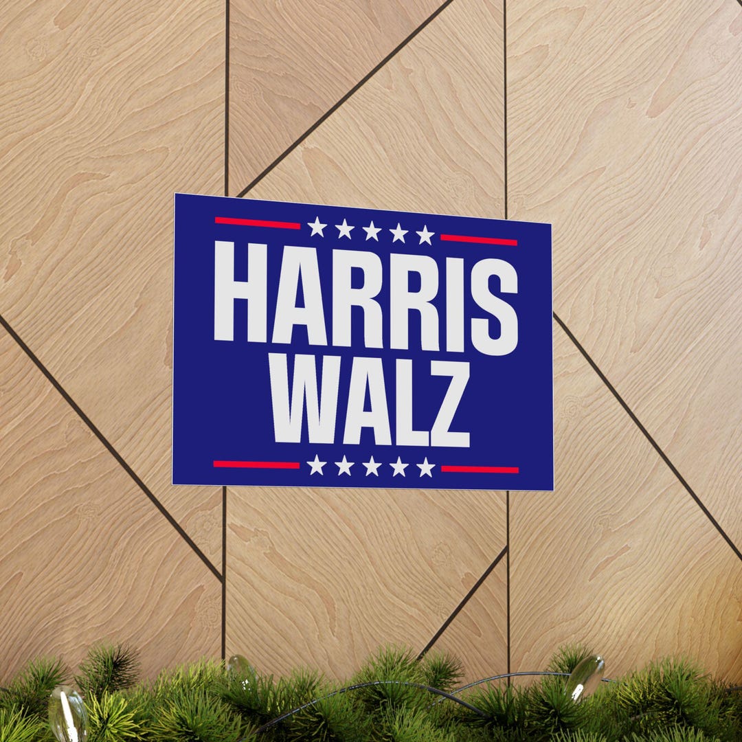 Harris Walz Poster, Kamala Harris 2024 Poster, Rallying Together for ...