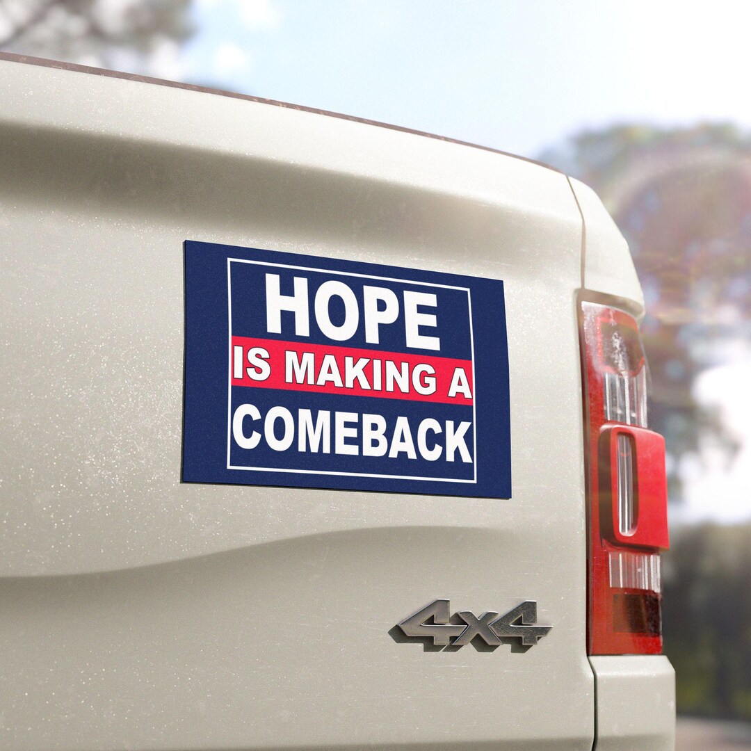 Hope is Making A Comeback 2024 Car Magnets, Kamala Harris Car Magnet, Election 2024 Sticker, Car ...