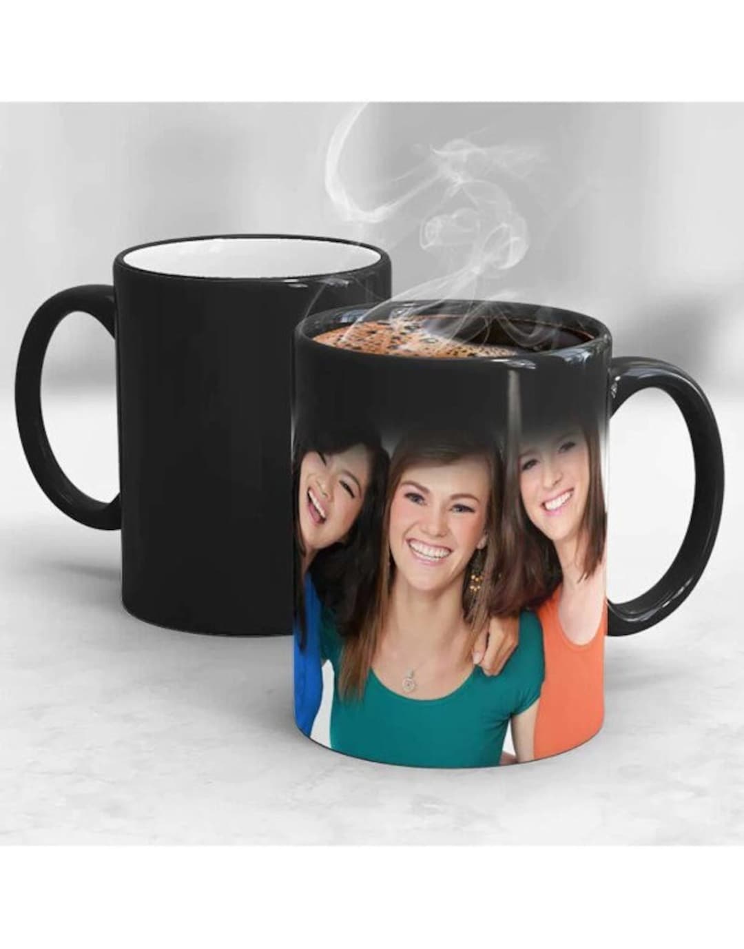 Personalized Magic Mug Cup With Photo and Custom Text Print ...