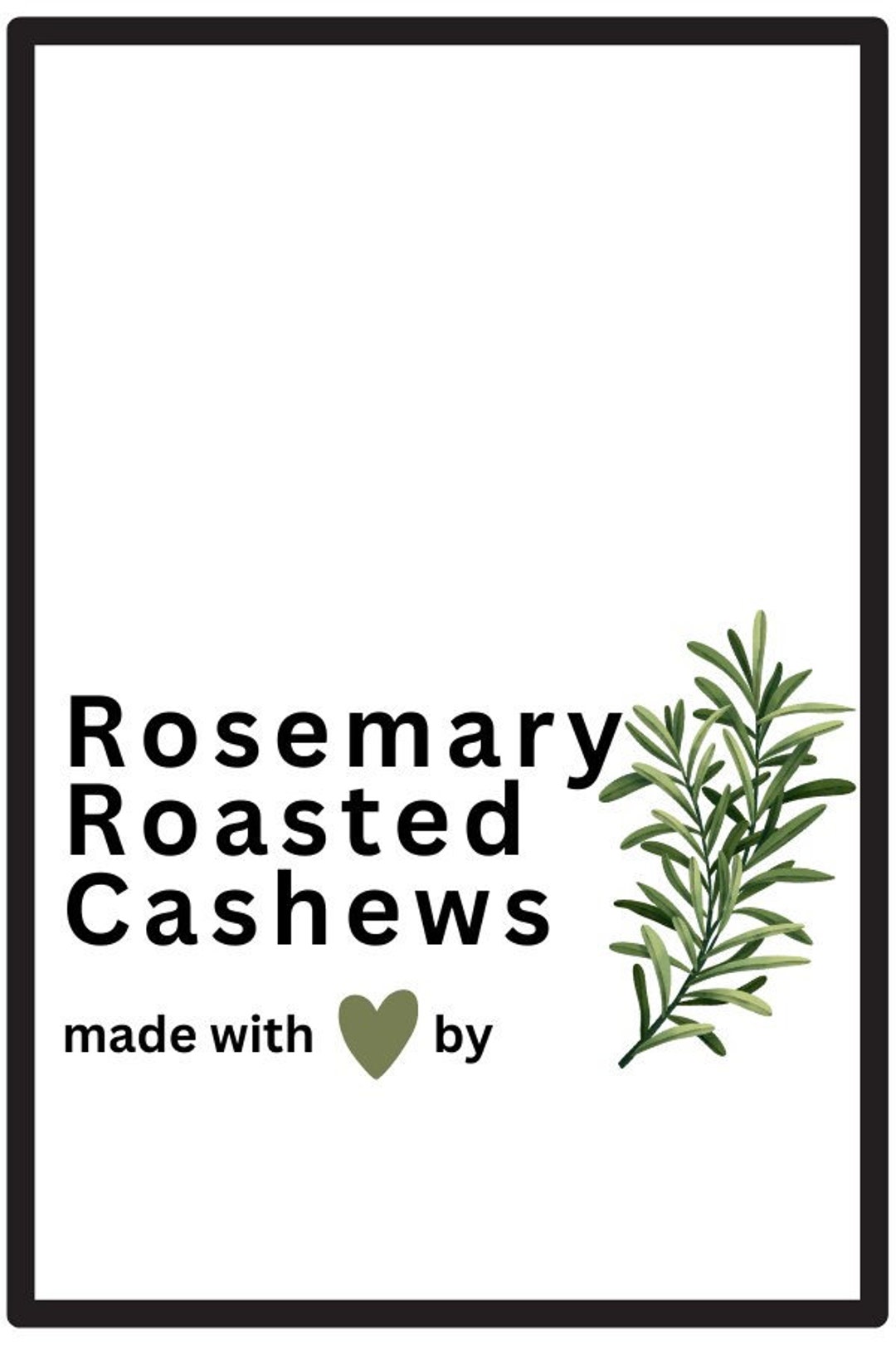 Rosemary Roasted Cashews Gift Tag DIY Gift Christmas Gift - Etsy