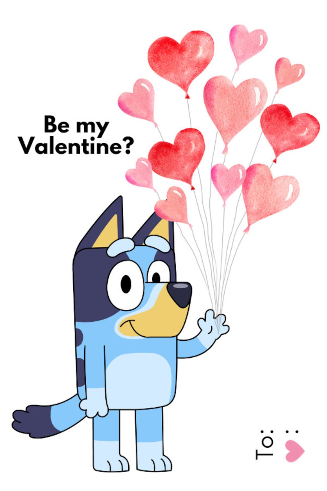 Bluey Valentine Printable - Etsy Australia
