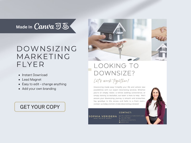 Downsizing Made Simple | Real Estate Prospecting Flyer | Realtor ...