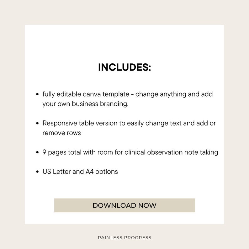 ADL Assessment Canva Template - Etsy