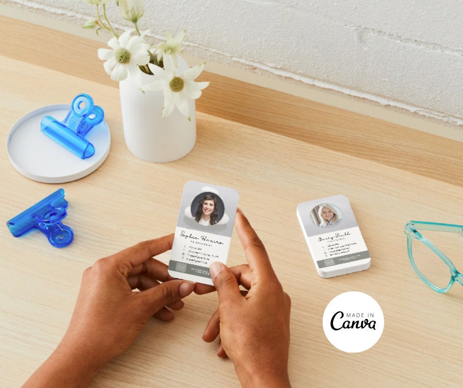 Therapist Business Card Template | Canva | Editable | Instant Download ...