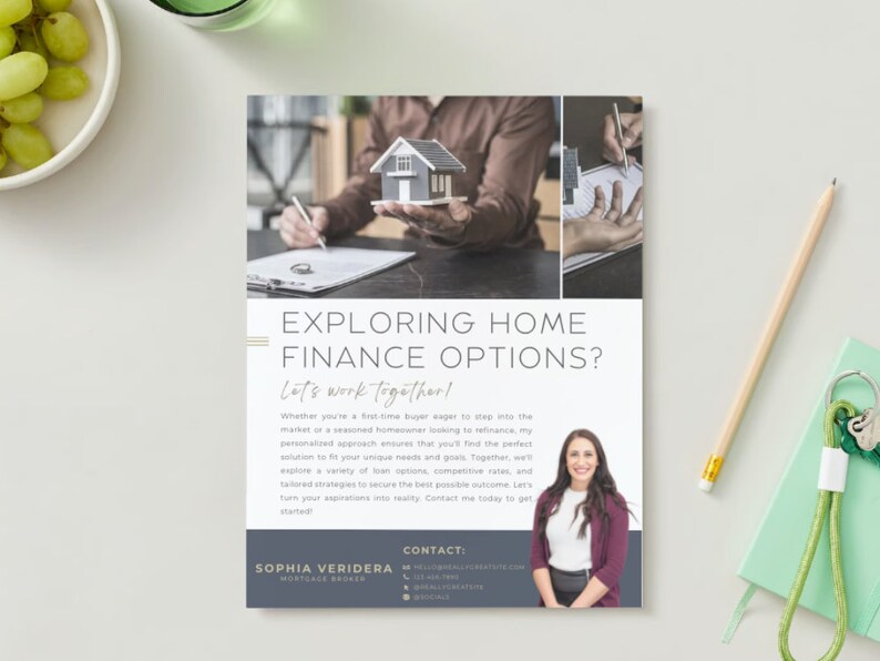 Professional Mortgage Broker Flyer Template | Loan Officer Prospecting ...