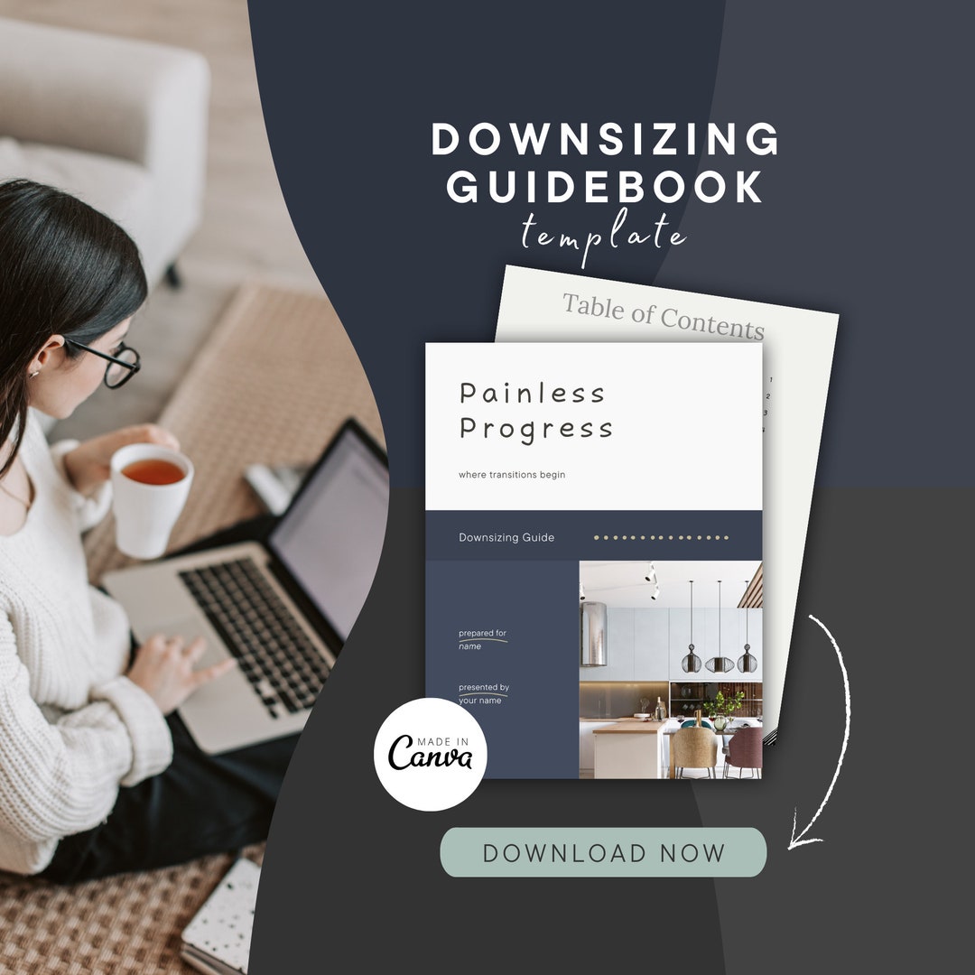 Downsizing Canva Template - Business & Professional Marketing Guide - Etsy