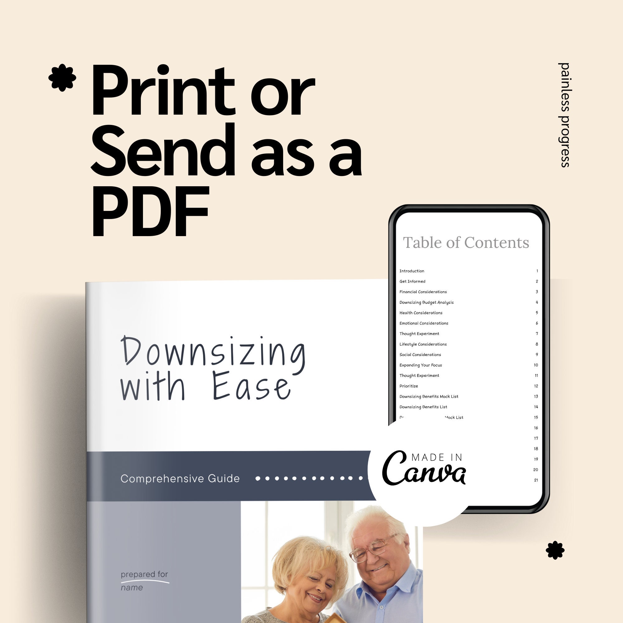 Downsizing Canva Template | Lead Generation | Professional Marketing ...