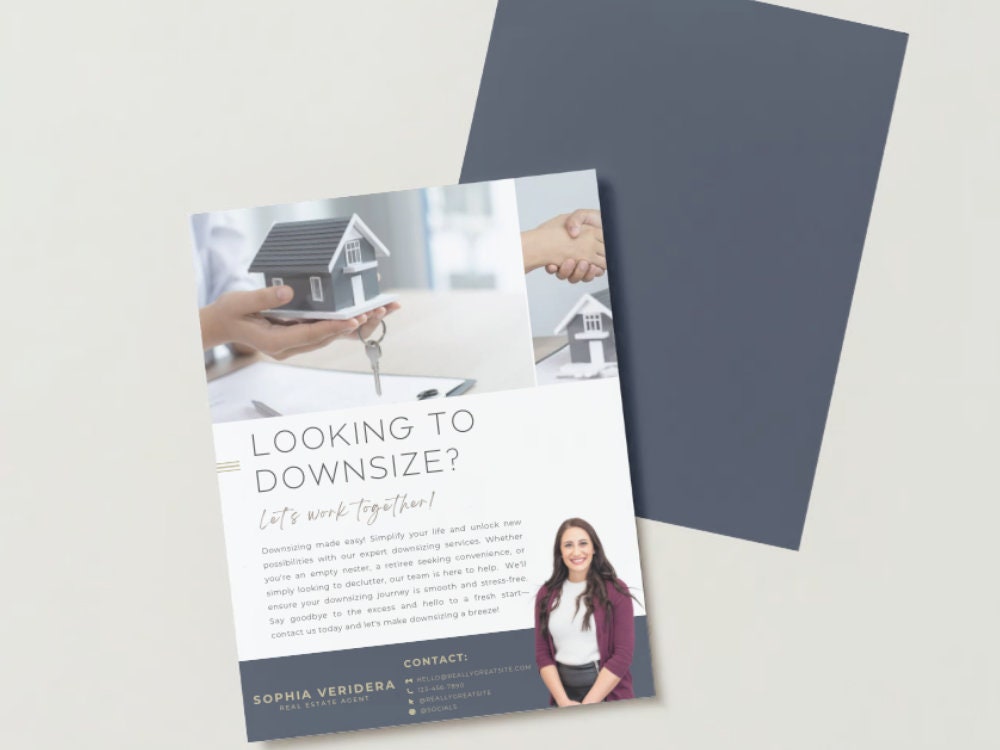 Downsizing Made Simple | Real Estate Prospecting Flyer | Realtor ...