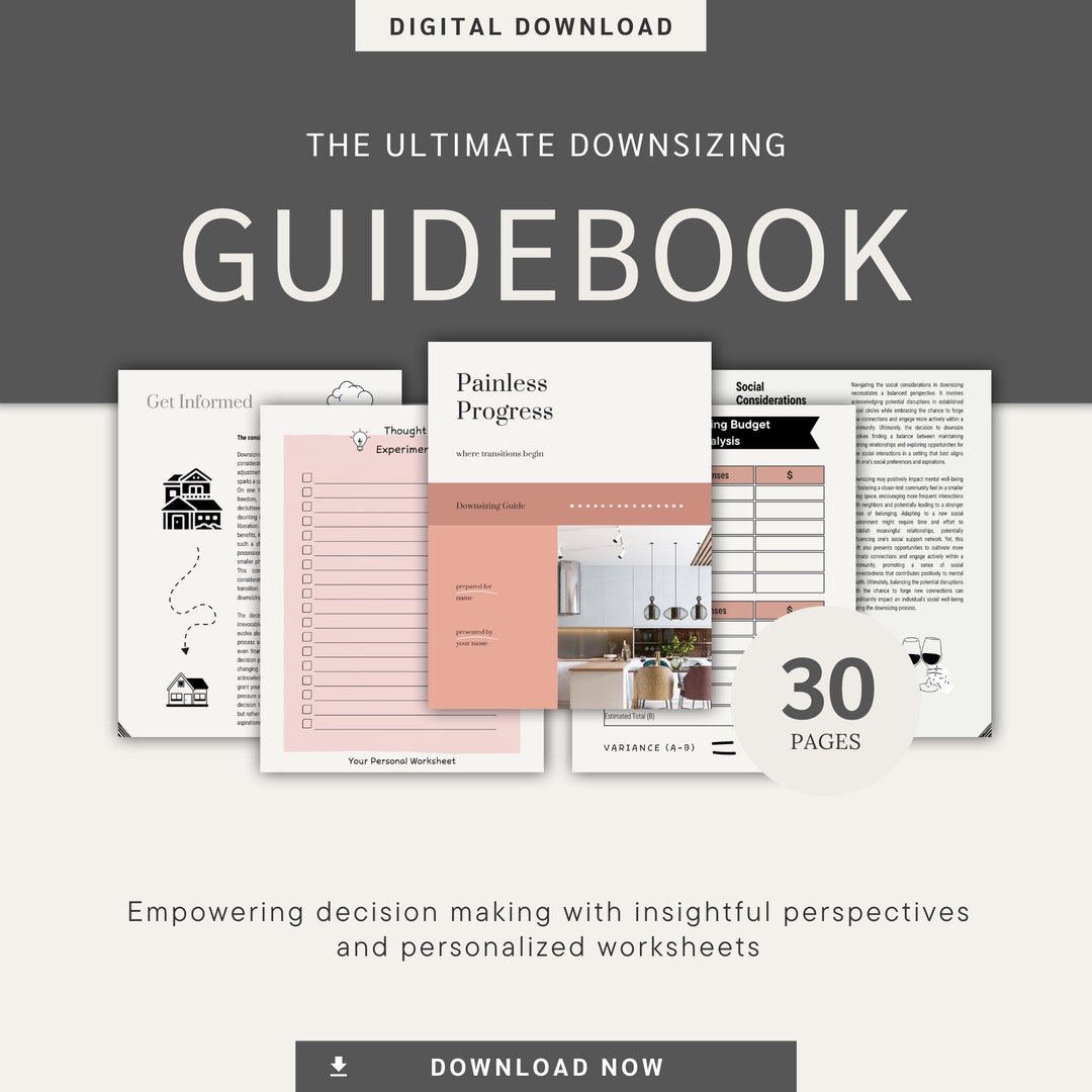 Downsizing Canva Template - Business & Professional Marketing Guide - Etsy