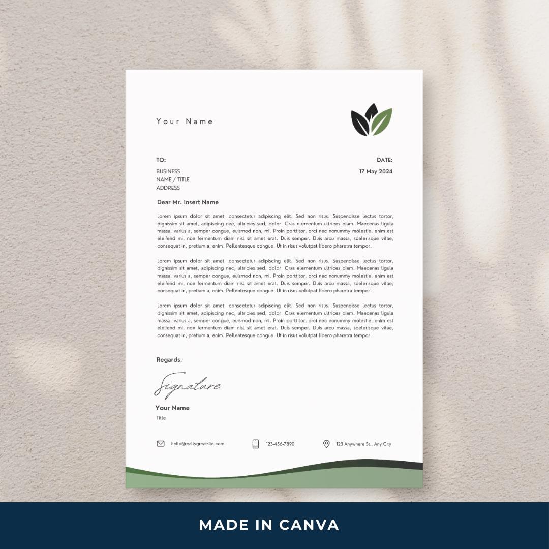 Minimalist Letterhead Template | Landscaping Services | Lawn Care ...