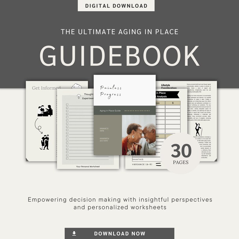 Aging in Place Guidebook Canva Template | Lead Magnet | Comprehensive ...