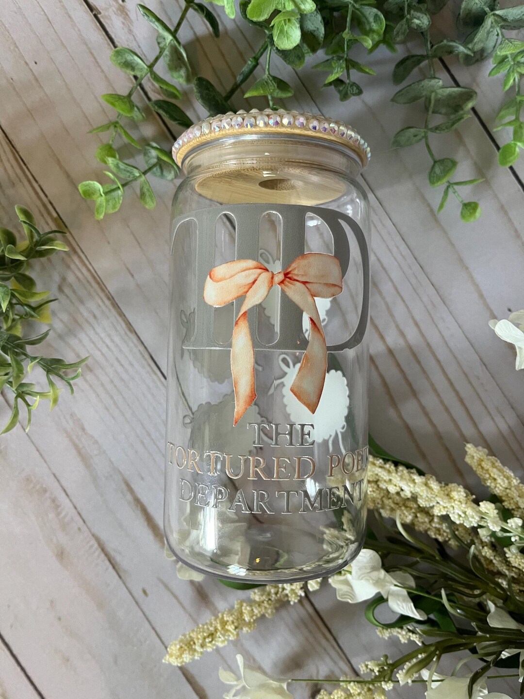 16 Oz TTPD Acrylic Can, Bow Acrylic Cup, Pink Tumbler - Etsy