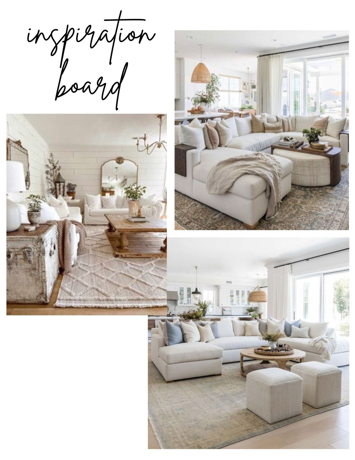 Modern Farmhouse Living Room Virtual Design Plan - Etsy