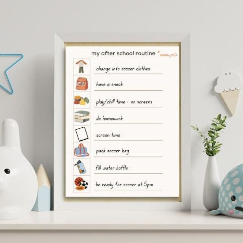 Adhd Visual Schedule - Etsy