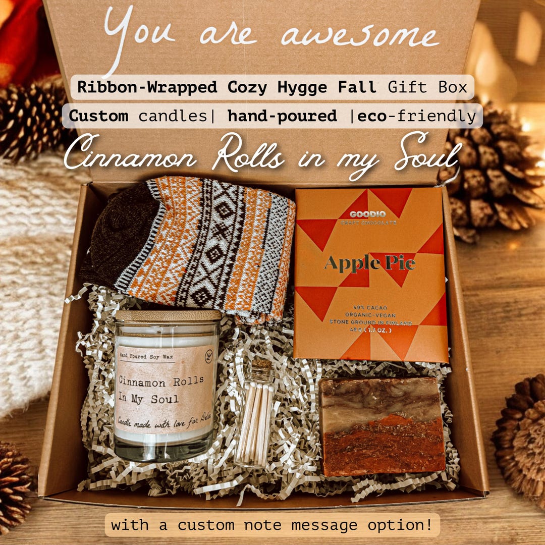 CUSTOM Thanksgiving Box, Hygge Fall Gift Box, Cozy Fall Gift Set, Fall ...