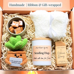 Thank You Gift Box for Friends, Pospartum Care Package, Cozy Hug in a ...