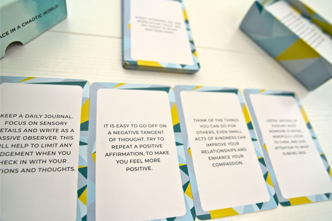 Daily Intention Cards: Mindful Affirmations for Self-care & Stress ...