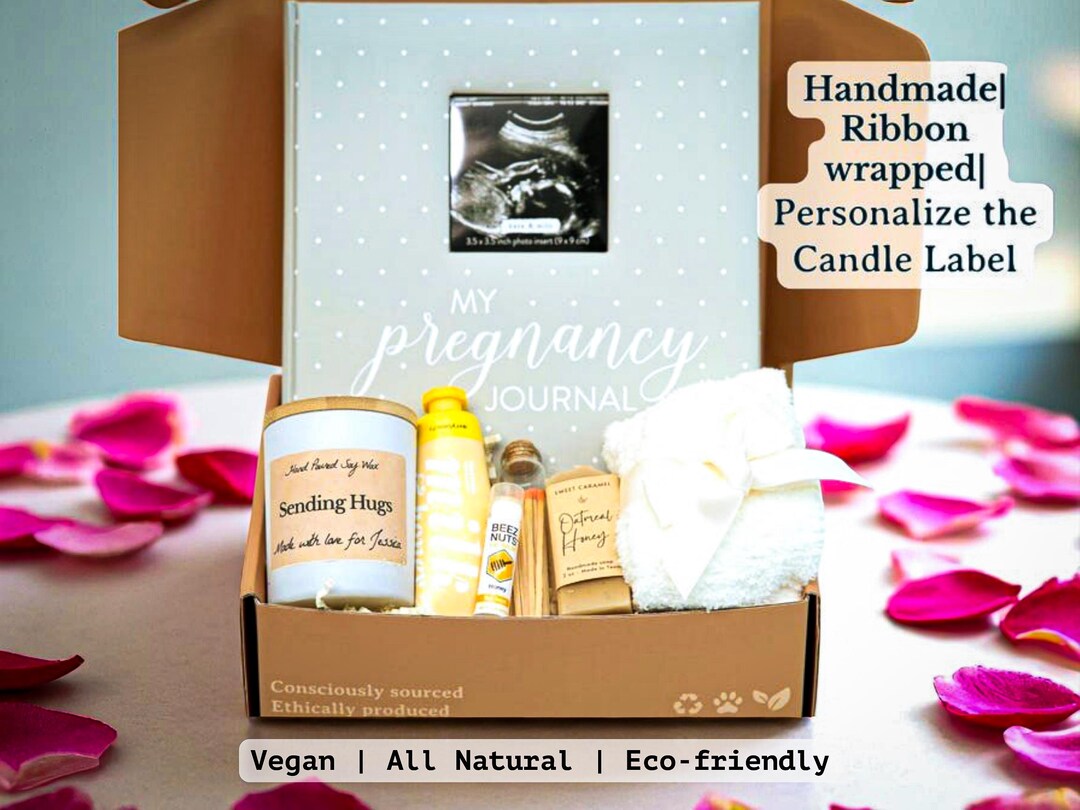 Pregnancy Care Package for Expecting Mom With Journal, Pregnancy Pamper ...