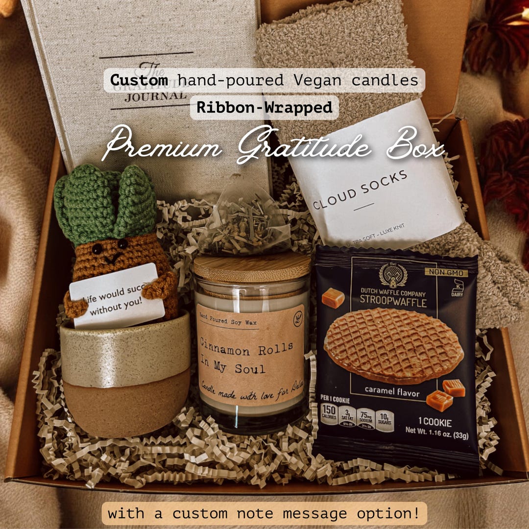 CUSTOM Christmas Gift Box, Women Hygge Fall Gift Santa, Fall Cozy Gift ...