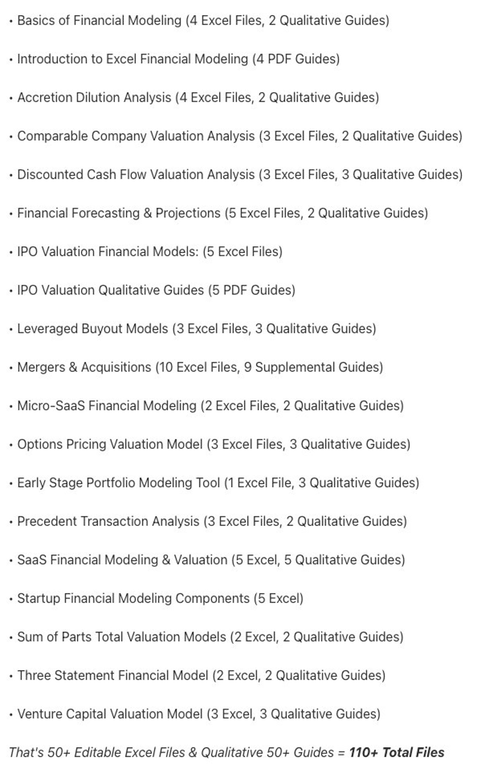Complete Financial Modeling and Valuation Excel Bundle - Pt. 1 - Etsy