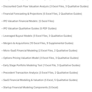 Complete Financial Modeling and Valuation Excel Bundle - Pt. 1 - Etsy