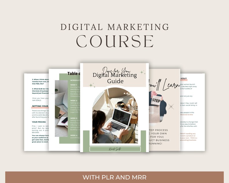 Make Money Online Course, Done for You Digital Marketing Guide With ...