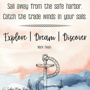 Ocean Motivational Quote - Nautical Decor - Nautical Prints - Nautical ...