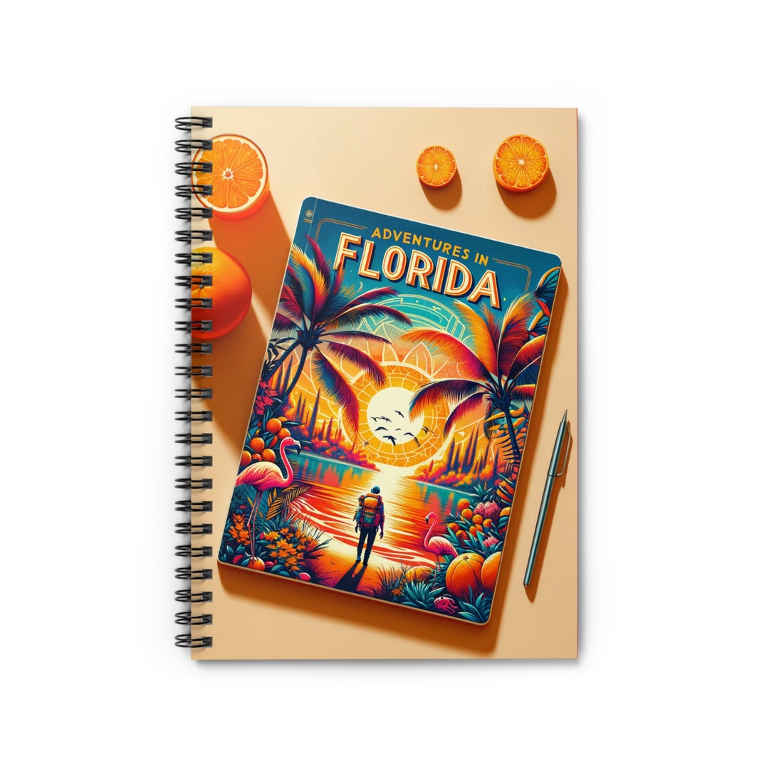 FL Adventures Spiral Notebook Ruled Line - Etsy