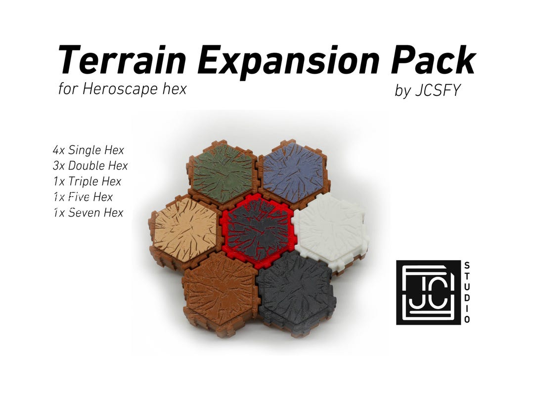 Terrain Expansion Pack for Heroscape Hex Terrain Full | Tabletop ...