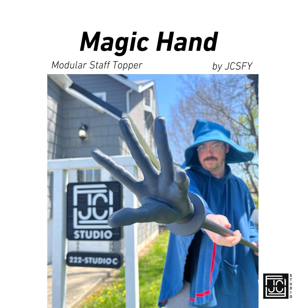 Mage Hand Staff Topper for Cosplay Sorcerer Dnd Wizard | Orb Holding ...