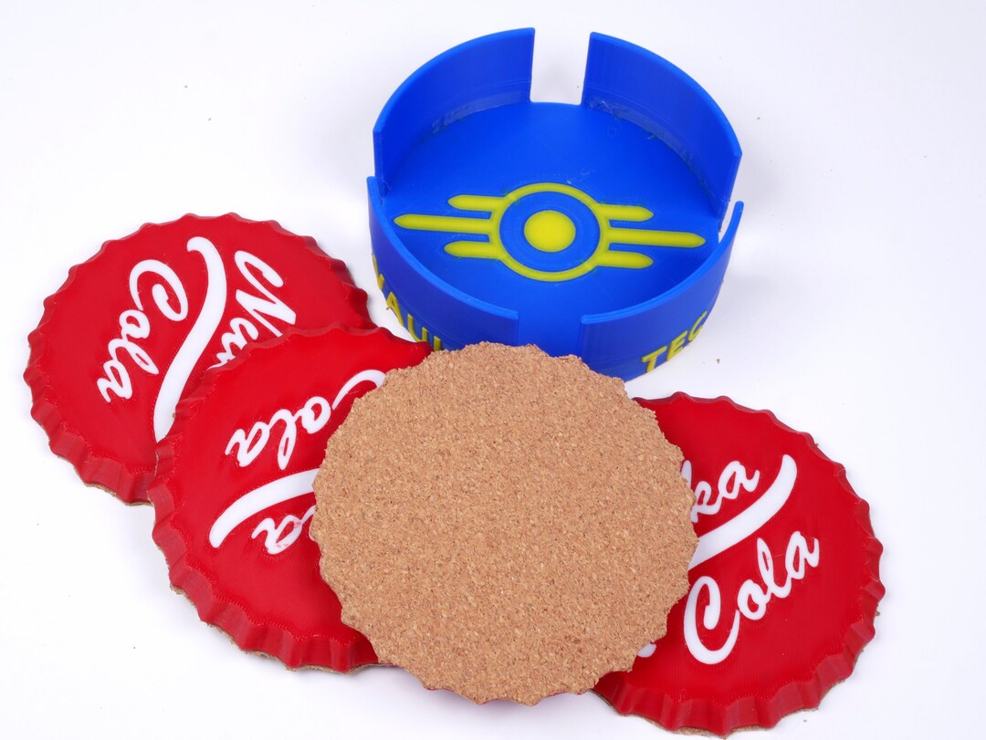 Cork Fallout Drink Coasters Table Top Coffee Coaster Fall Out Game ...