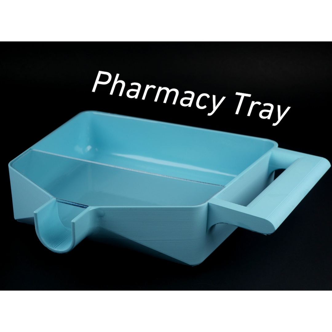 Food Safe Pharmacy Verification Tray & Clear Acrylic Shield Pharmacist ...