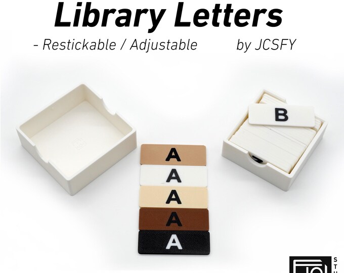 Alphabet Shelf Labels for Billy Bookcase, Home Library Book Case ...