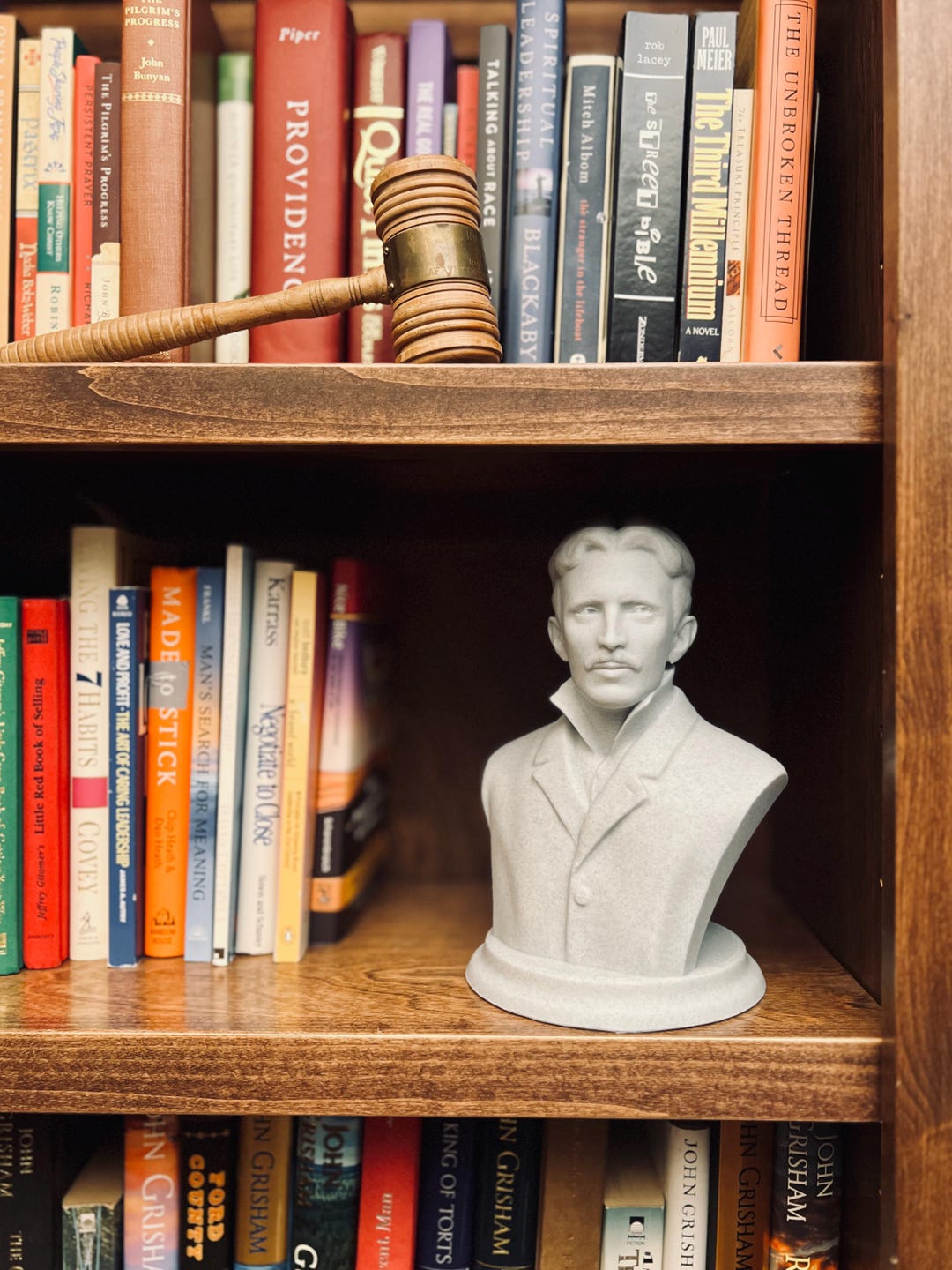 Nikola Tesla Sculpture Marbled Bust Electrician Engineer Sculpt ...