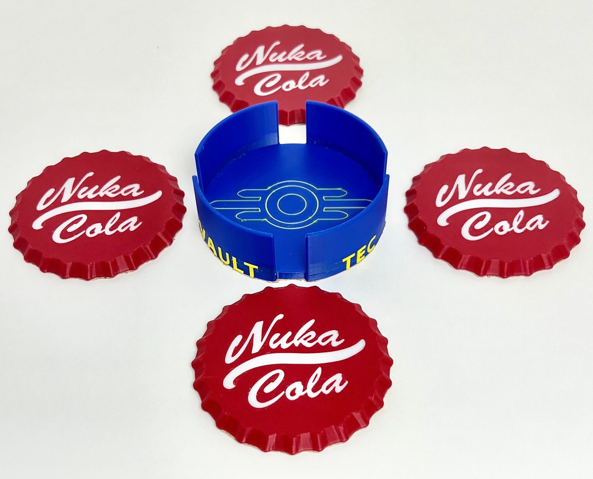 Fallout Drink Coasters Table Top Coffee Coaster Fall Out Game Nukacola ...