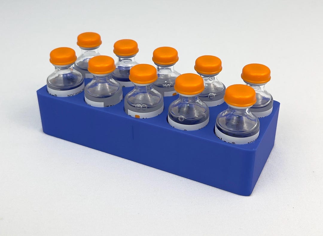 Insulin Vial Fridge Storage Organizer Humalog Novalog Aspart Stackable ...