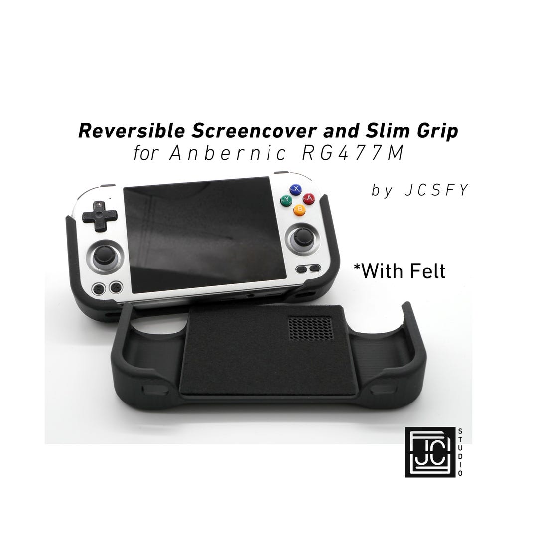 Grip for Anbernic RG477M Slim Comfort Grip With Felt Wrap Ergonomic RG ...