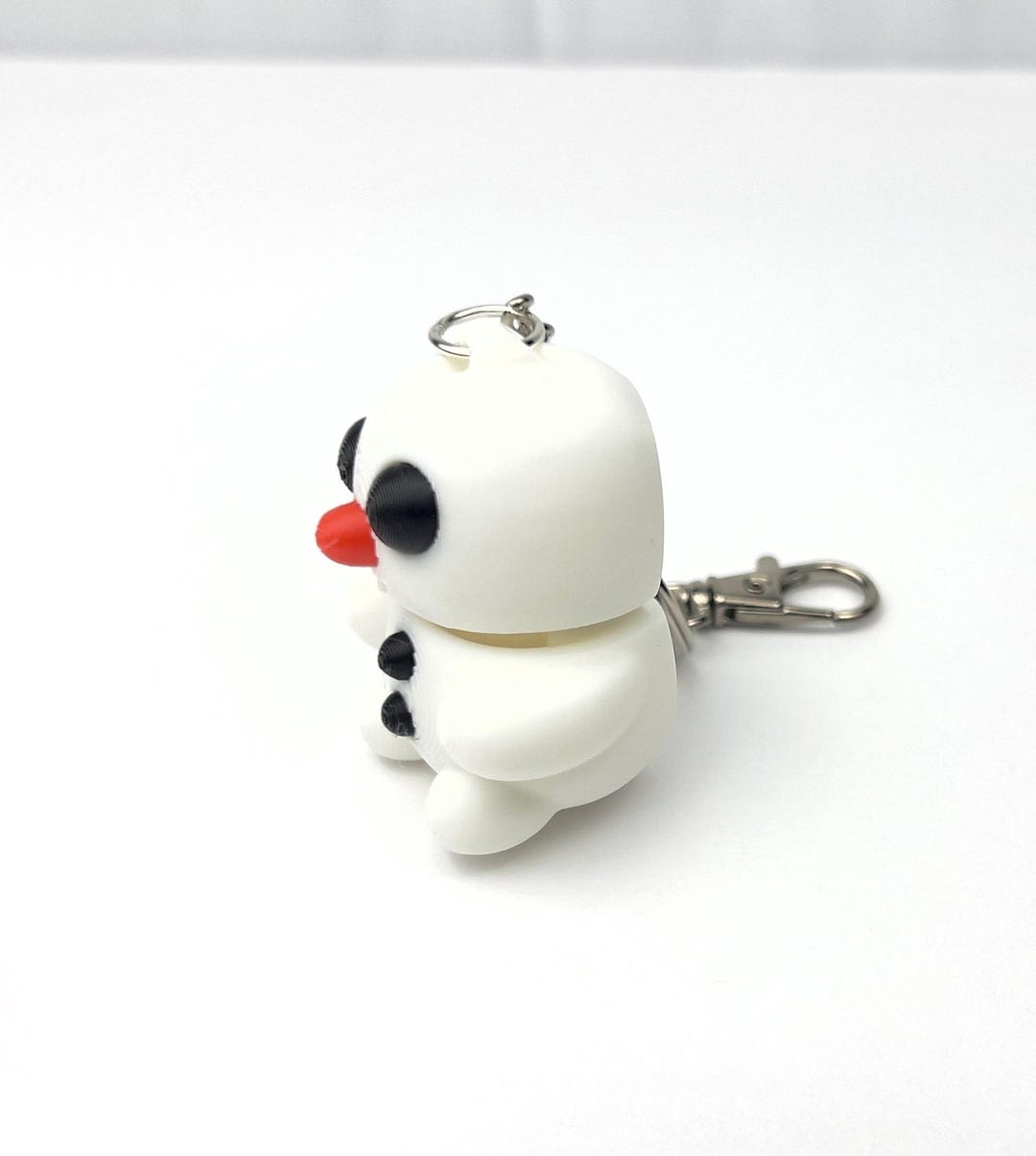 Snowman Articulated 3D Print Keychain Lanyard Accessories Finger Fidget ...