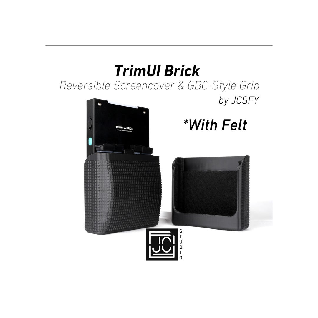 Grip for Trimui Brick Reversible Screen Cover GBC Style Chin Grip Felt ...