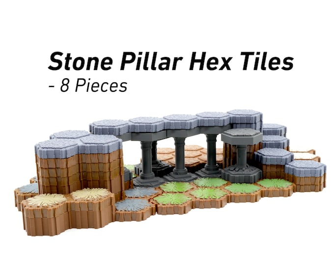 Gaming Playmat - Water - Hex Grid, Options 1", 1.5", 1.75" (AF ...