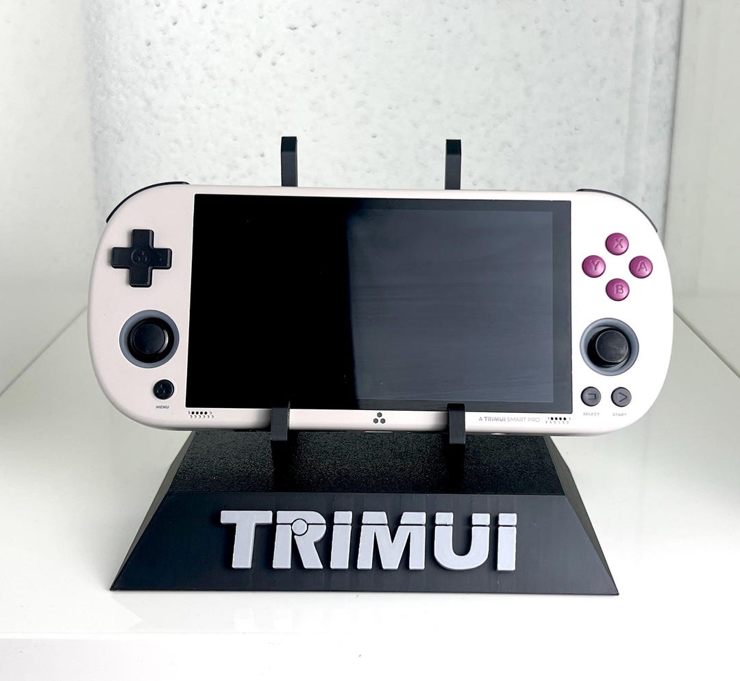 Trim UI Universal Gaming Device Desktop Bookshelf Stand With Logo 3D ...