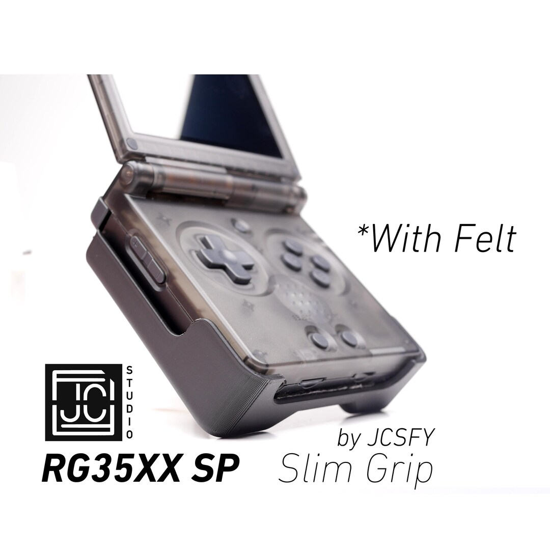 Anbernic RG35XX-SP RG35 SP Slim Grip Felt Lining Case With Felt Wrap ...