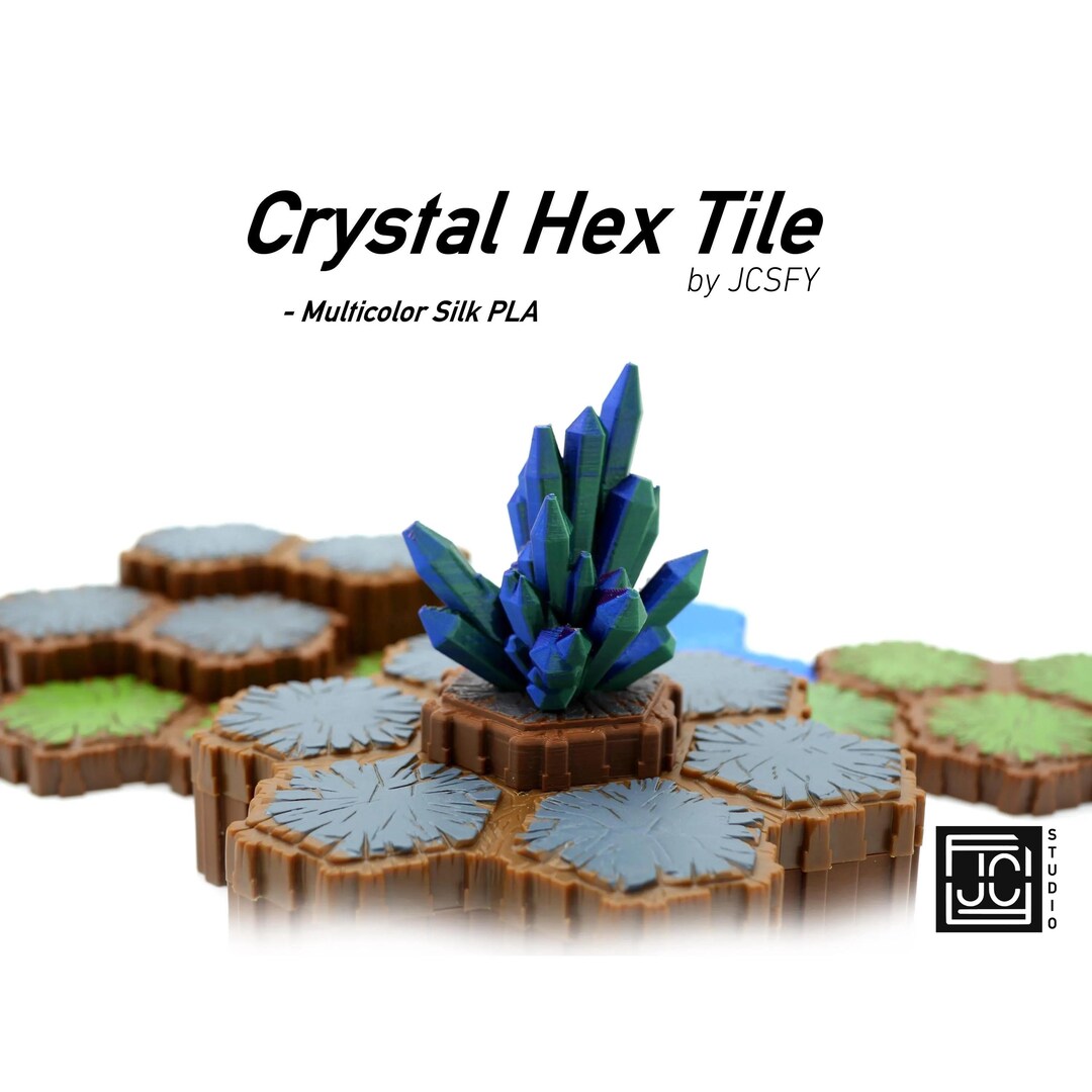 Crystals Hero Scape Single Hex Obstacle | Tabletop Terrain Hex Pieces ...