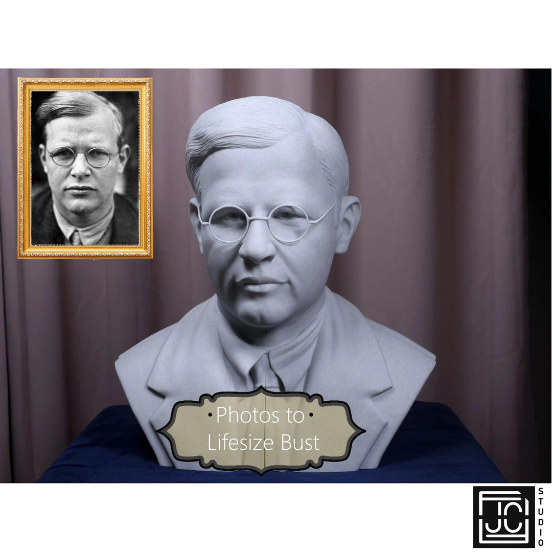 Life Size Custom 3D Printed Marble Color or Painted PLA Bust ...