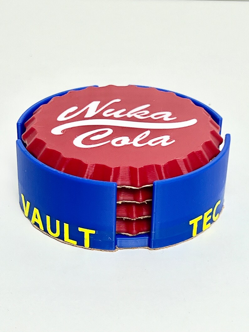 Fallout Drink Coasters Table Top Coffee Coaster Fall Out Game Nukacola ...