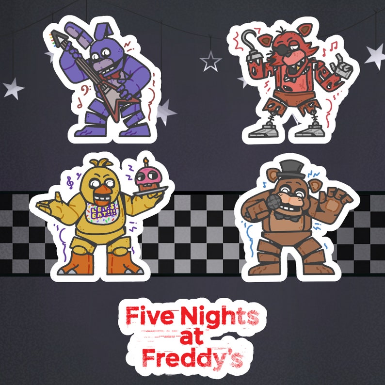 Five Nights at Freddy's Sticker Pack - Etsy