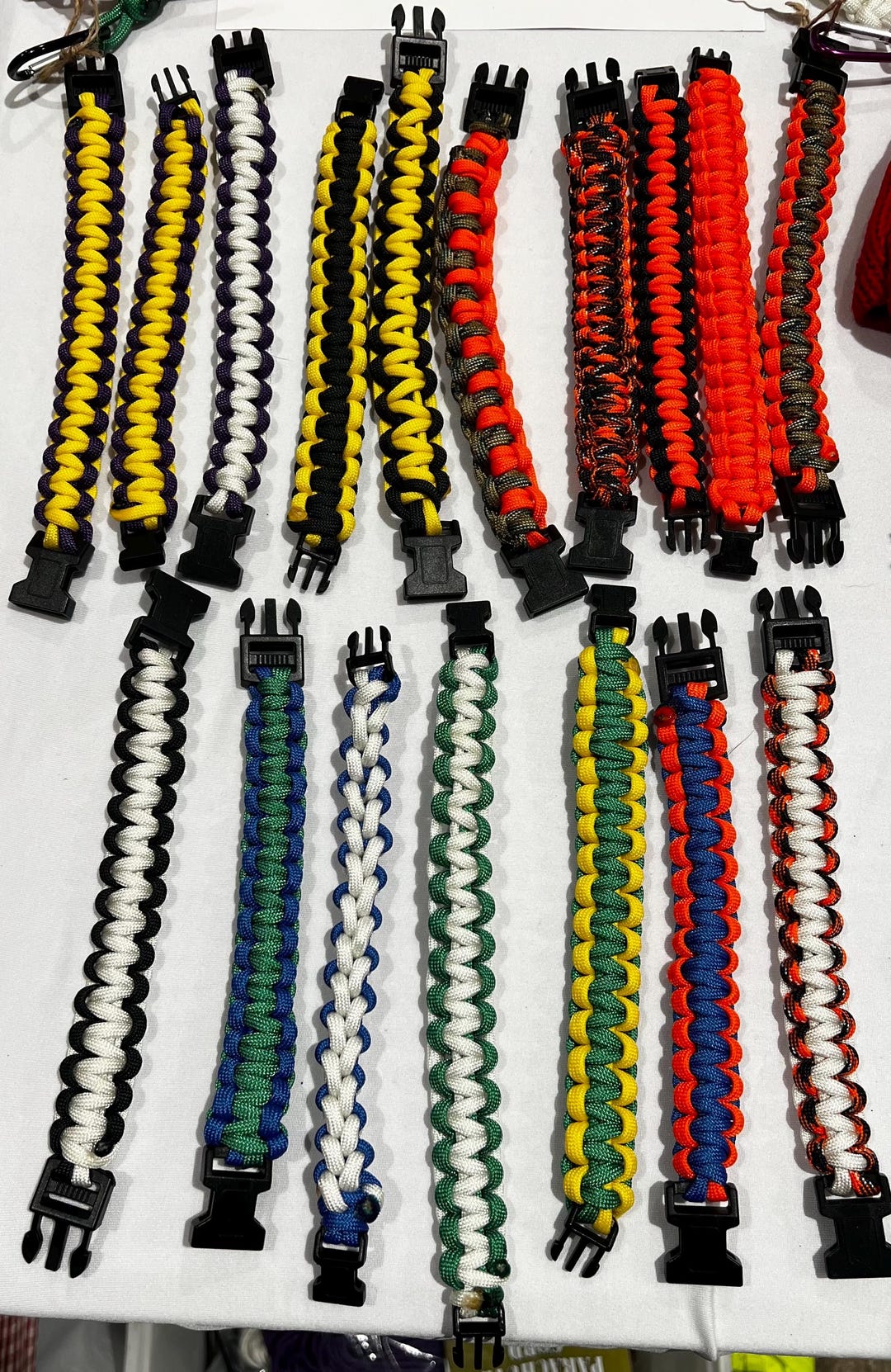 Handmade Paracord Bracelets. Made to Order Custom Colors. - Etsy