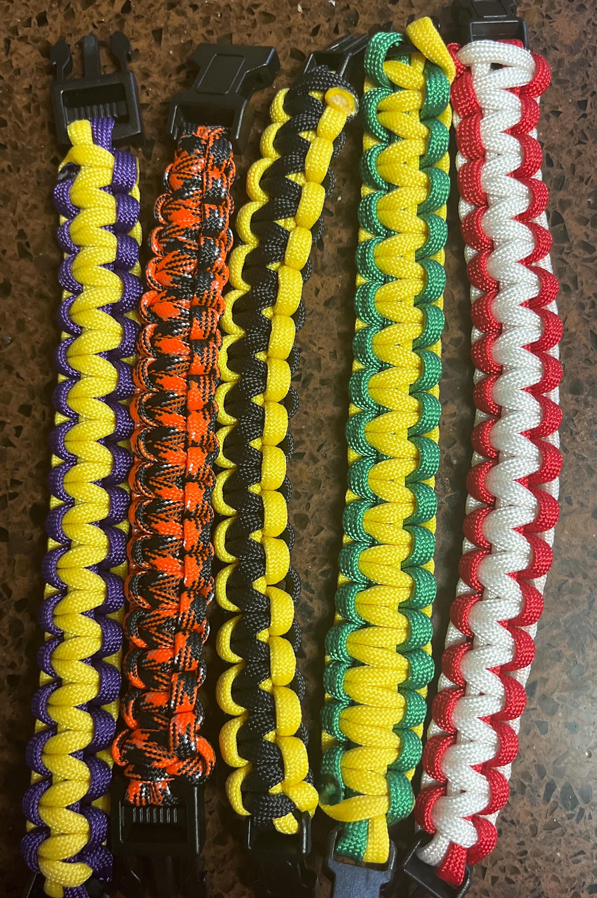 Handmade Paracord Bracelets. Made to Order Custom Colors. - Etsy