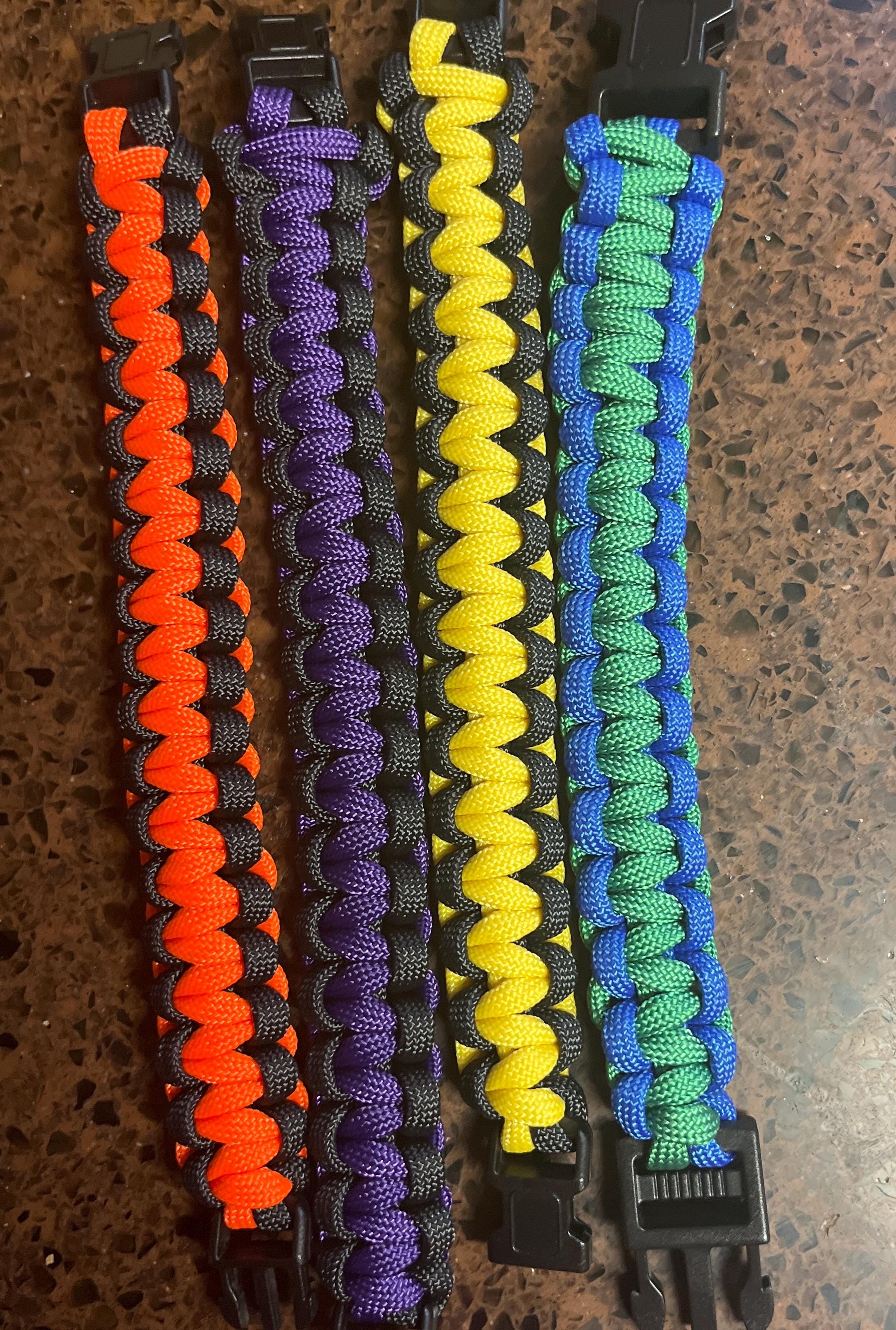 Handmade Paracord Bracelets. Made to Order Custom Colors. - Etsy