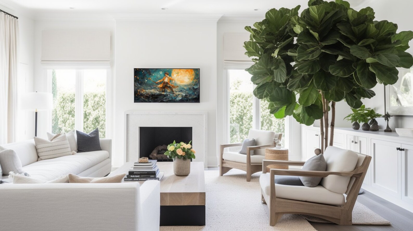 Vintage Ocean Conductor Digital Painting, Textured Artwork for Samsung ...